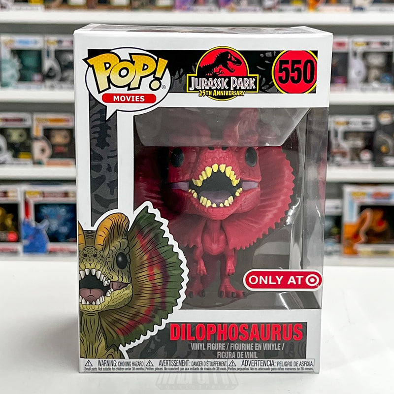 Funko Pop Movies Jurassic Park Dilophosaurus Red Target 550 Dinosaur T